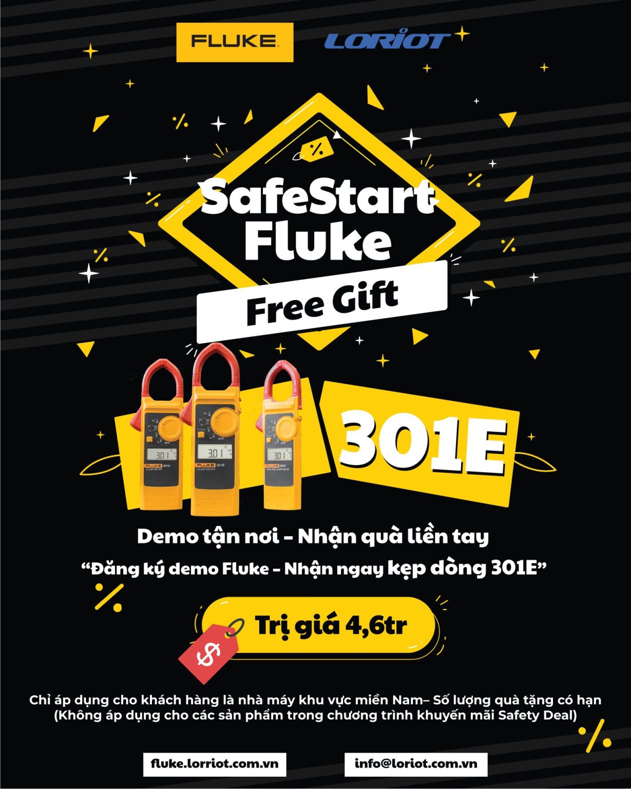FLUKE SAFESTART – DEMO TẬN NƠI, QUÀ TRAO NGAY - FLUKE
